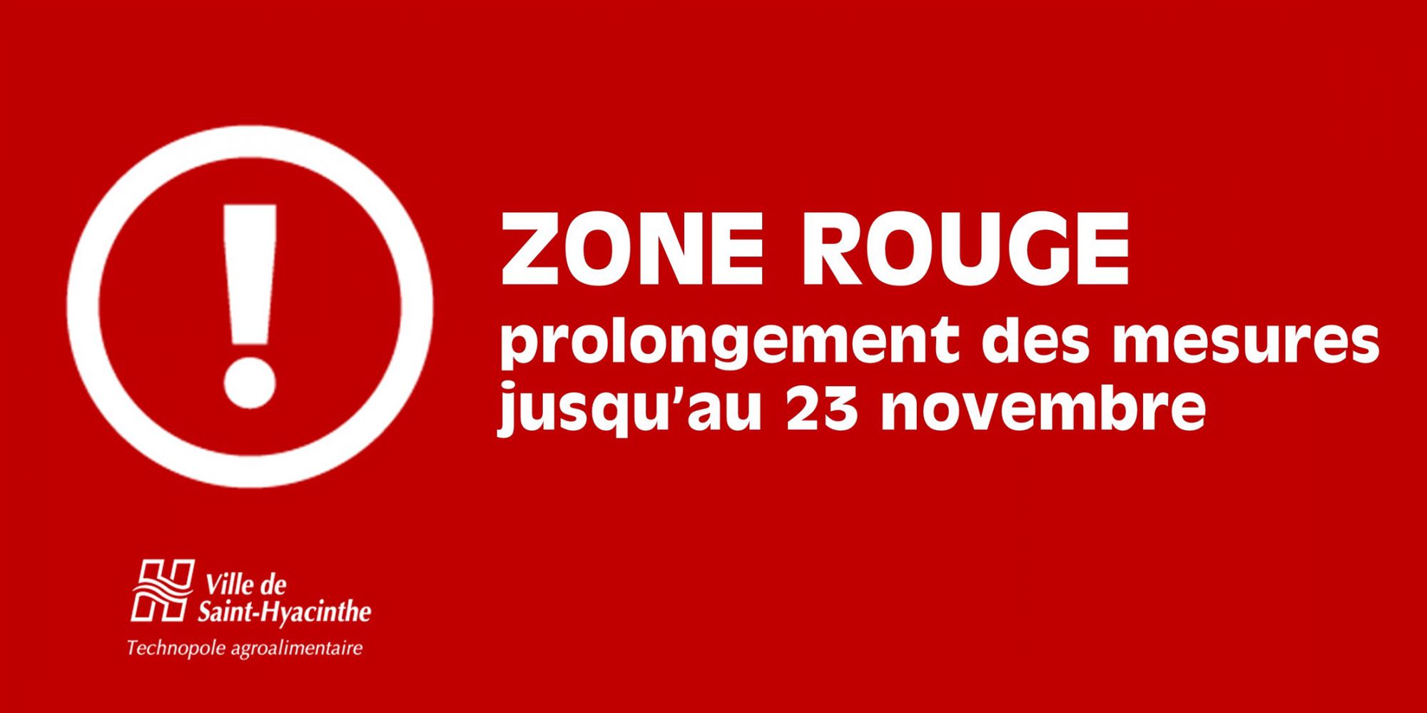 Prolongement des mesures en zone rouge