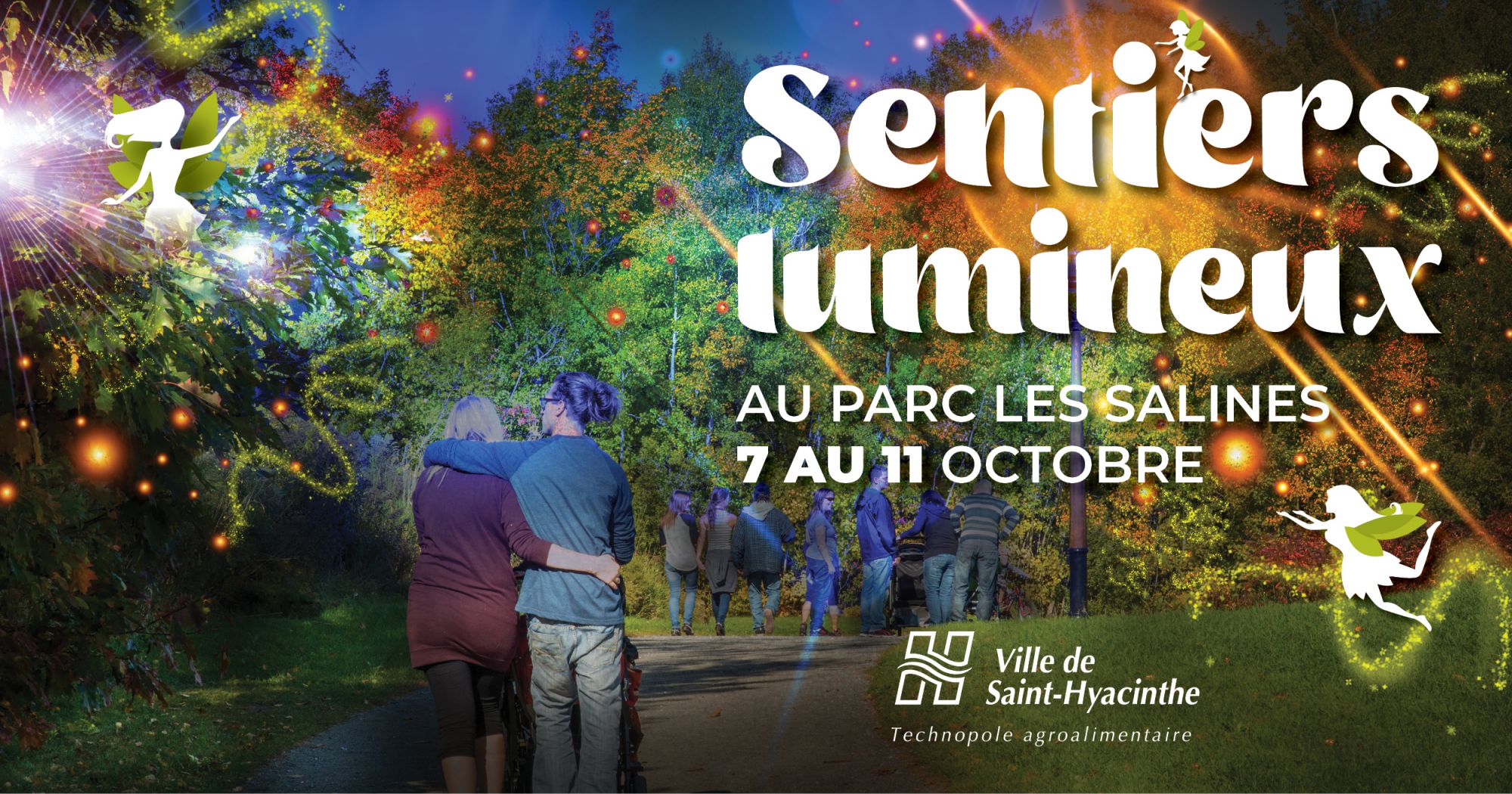 Vivez la magie des sentiers lumineux au parc Les Salines